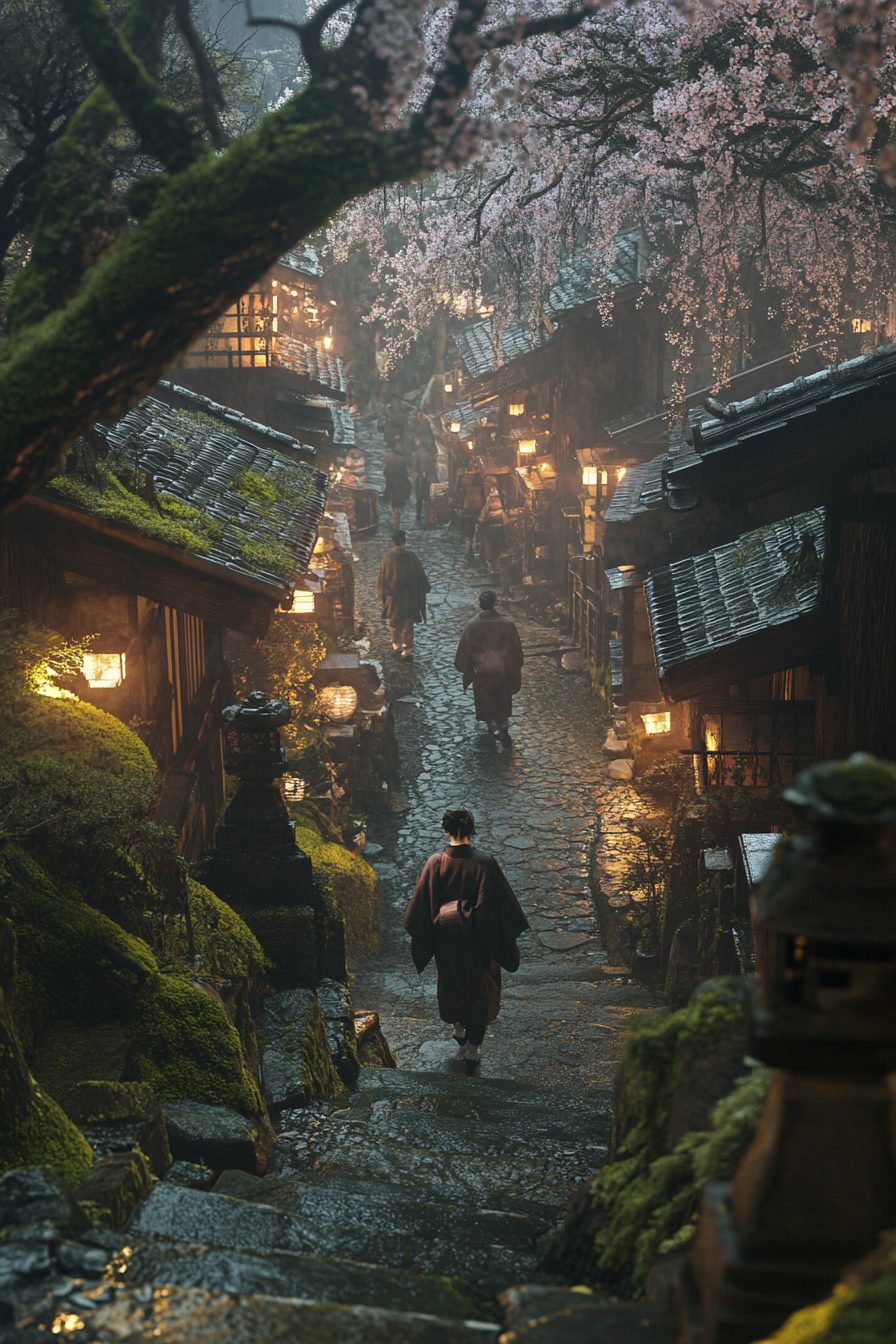 Walking through an Old Japanese Village