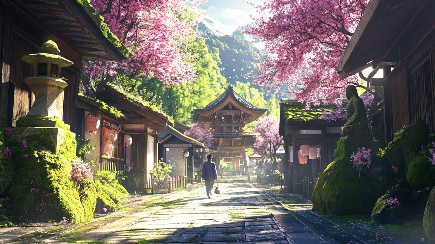 Walking through an Old Japanese Village