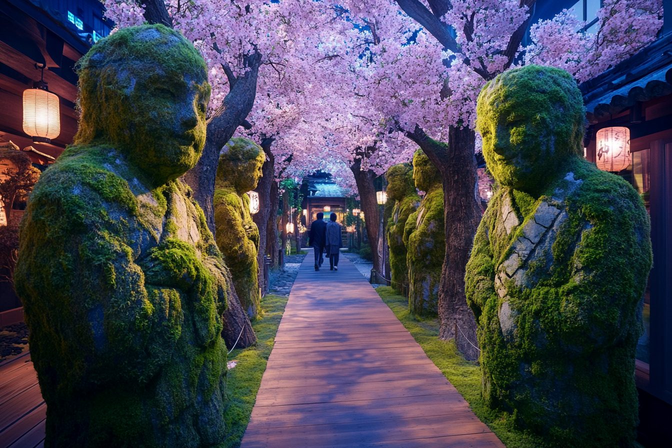 Walking through an Old Japanese Village