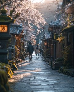 Walking through an Old Japanese Village