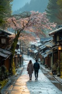 Walking through an Old Japanese Village