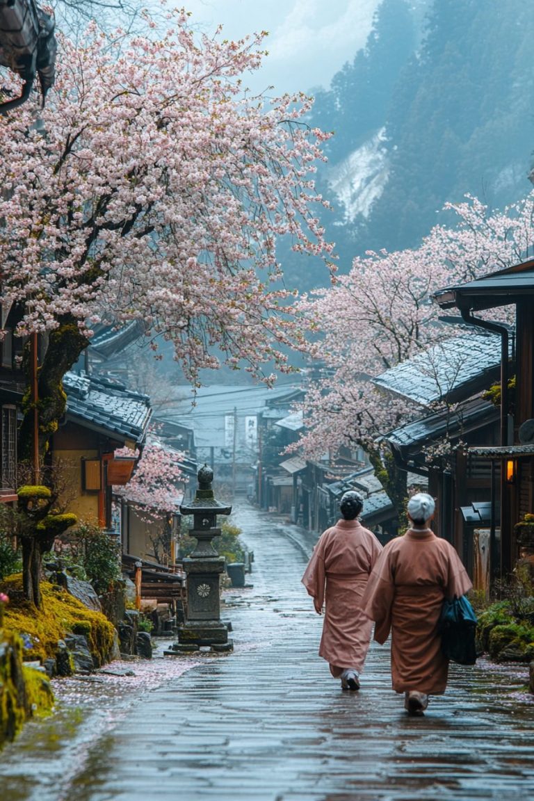 Walking through an Old Japanese Village