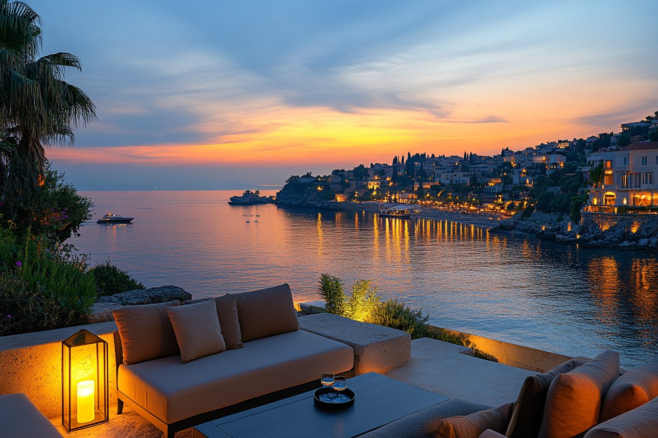Modern Patio with an Incredible Seafront View