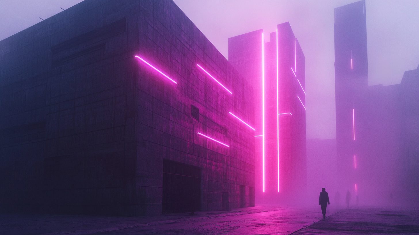 The Vivid Neon Lights of a City