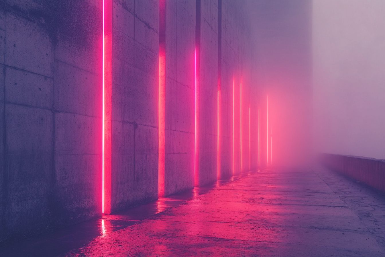 The Vivid Neon Lights of a City