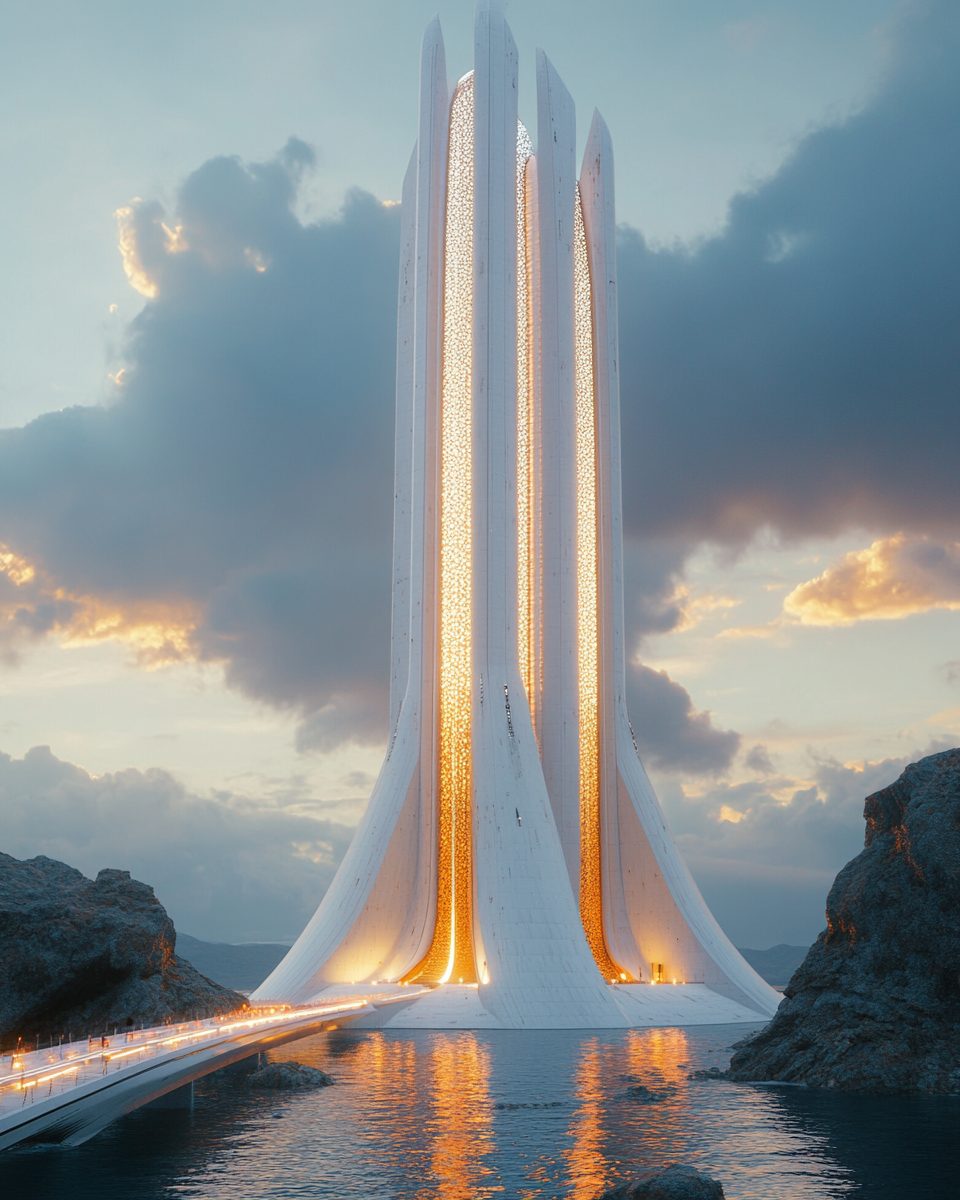 Futuristic and Minimalistic Towers