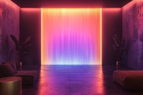 House Interiors with Neon Lighting Designs