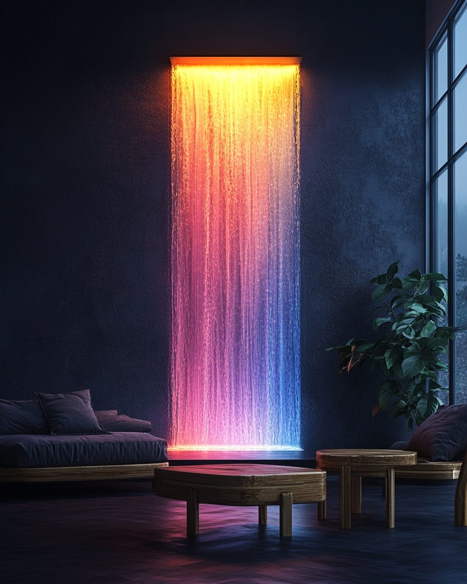 House Interiors with Neon Lighting Designs