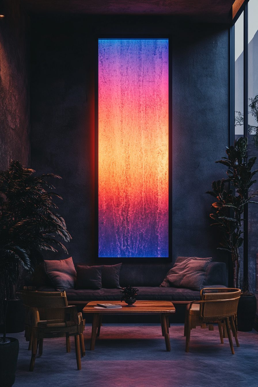 House Interiors with Neon Lighting Designs