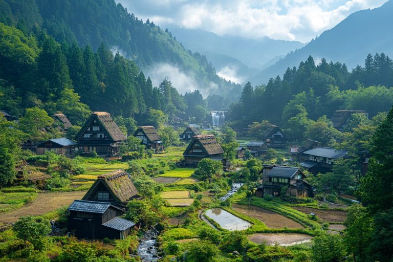 Japanese Villages in the Mountain Valleys