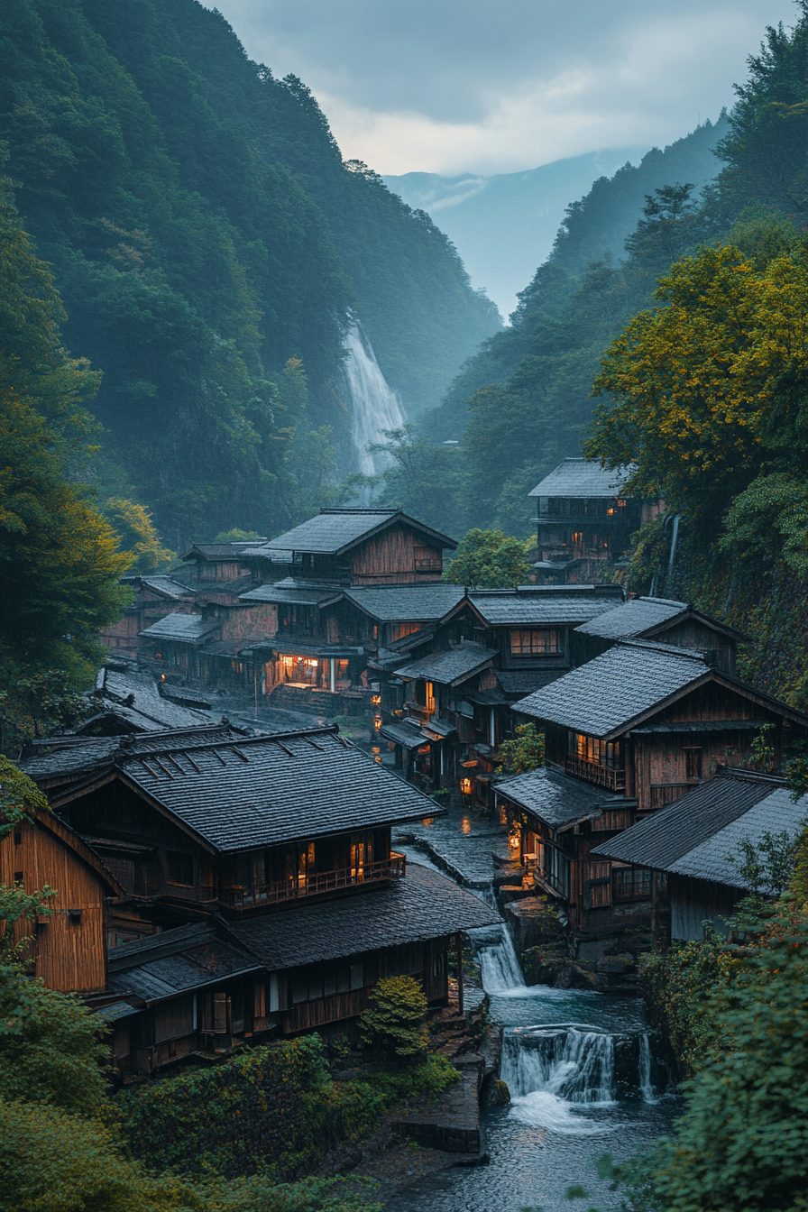 Japanese Villages in the Mountain Valleys
