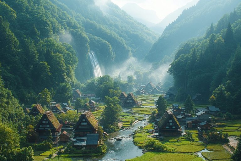 Japanese Villages in the Mountain Valleys