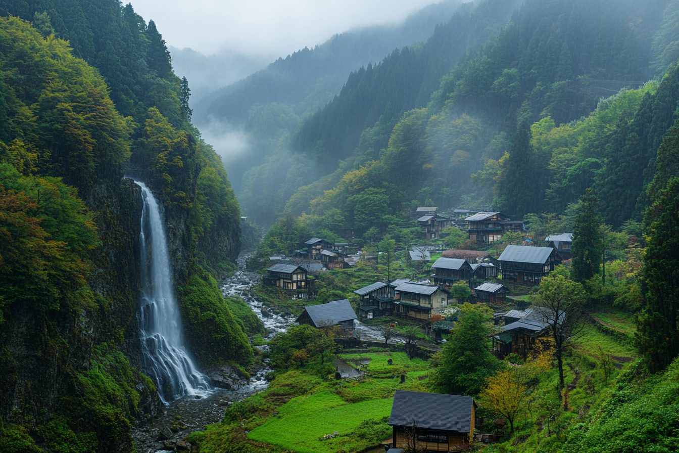 Japanese Villages in the Mountain Valleys