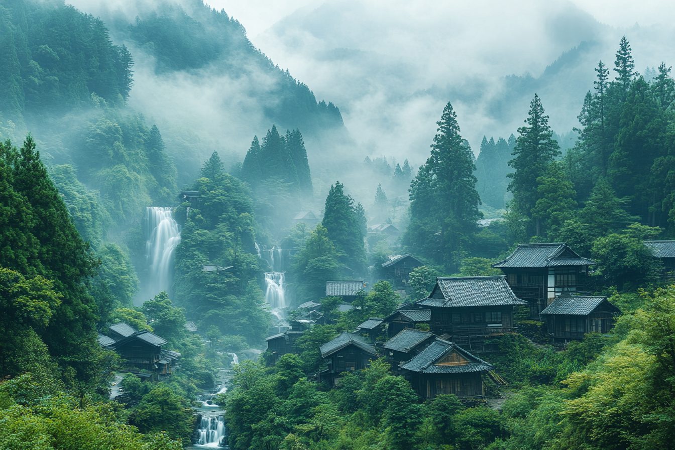 Japanese Villages in the Mountain Valleys