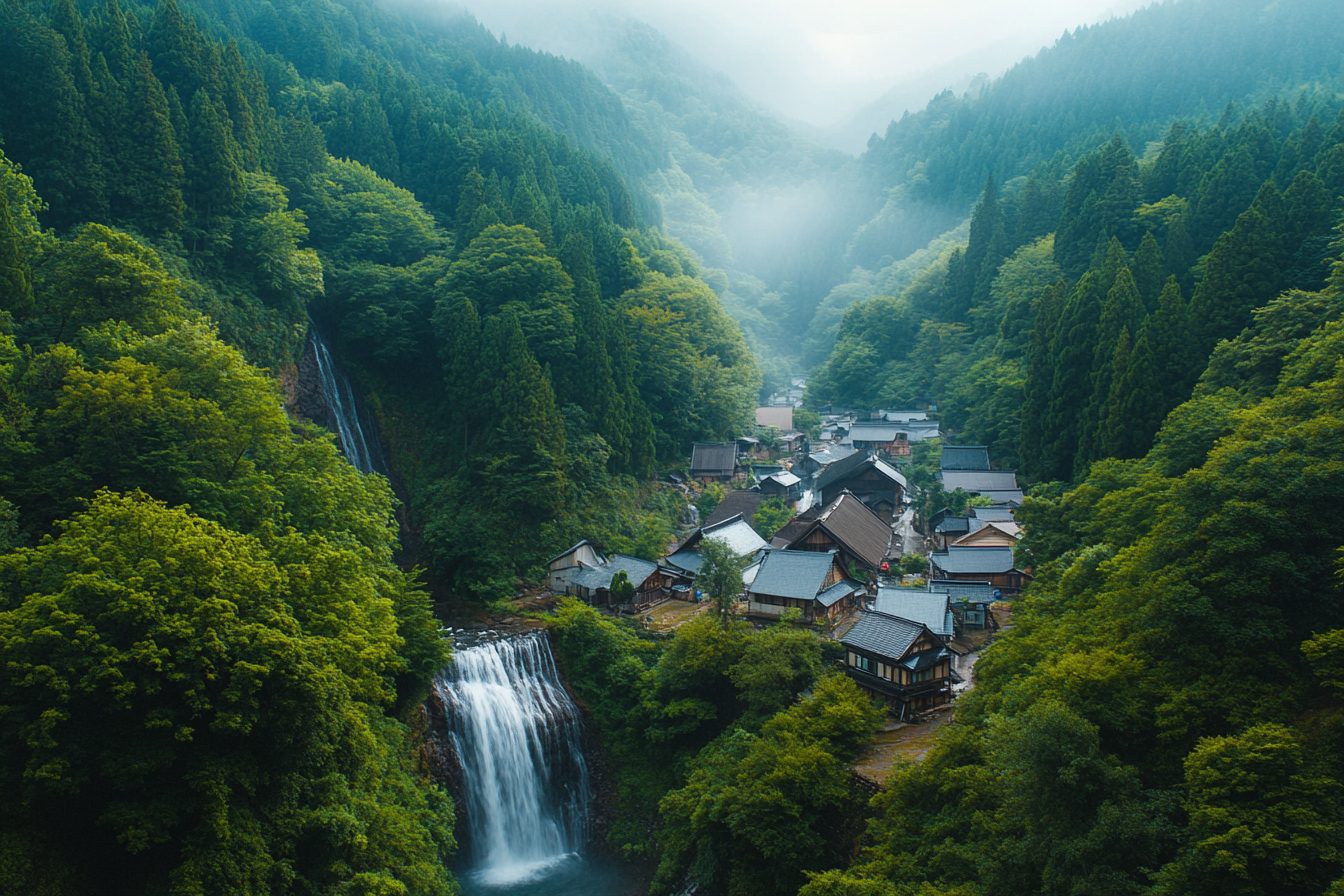 Japanese Villages in the Mountain Valleys