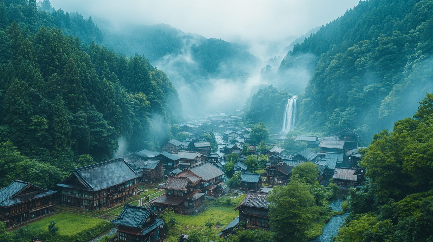 Japanese Villages in the Mountain Valleys