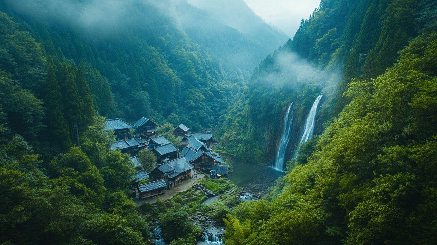 Japanese Villages in the Mountain Valleys
