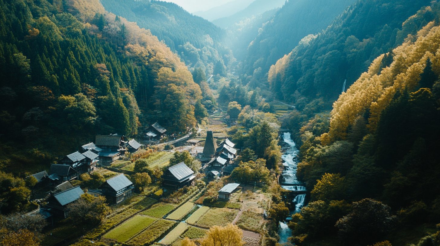 Japanese Villages in the Mountain Valleys