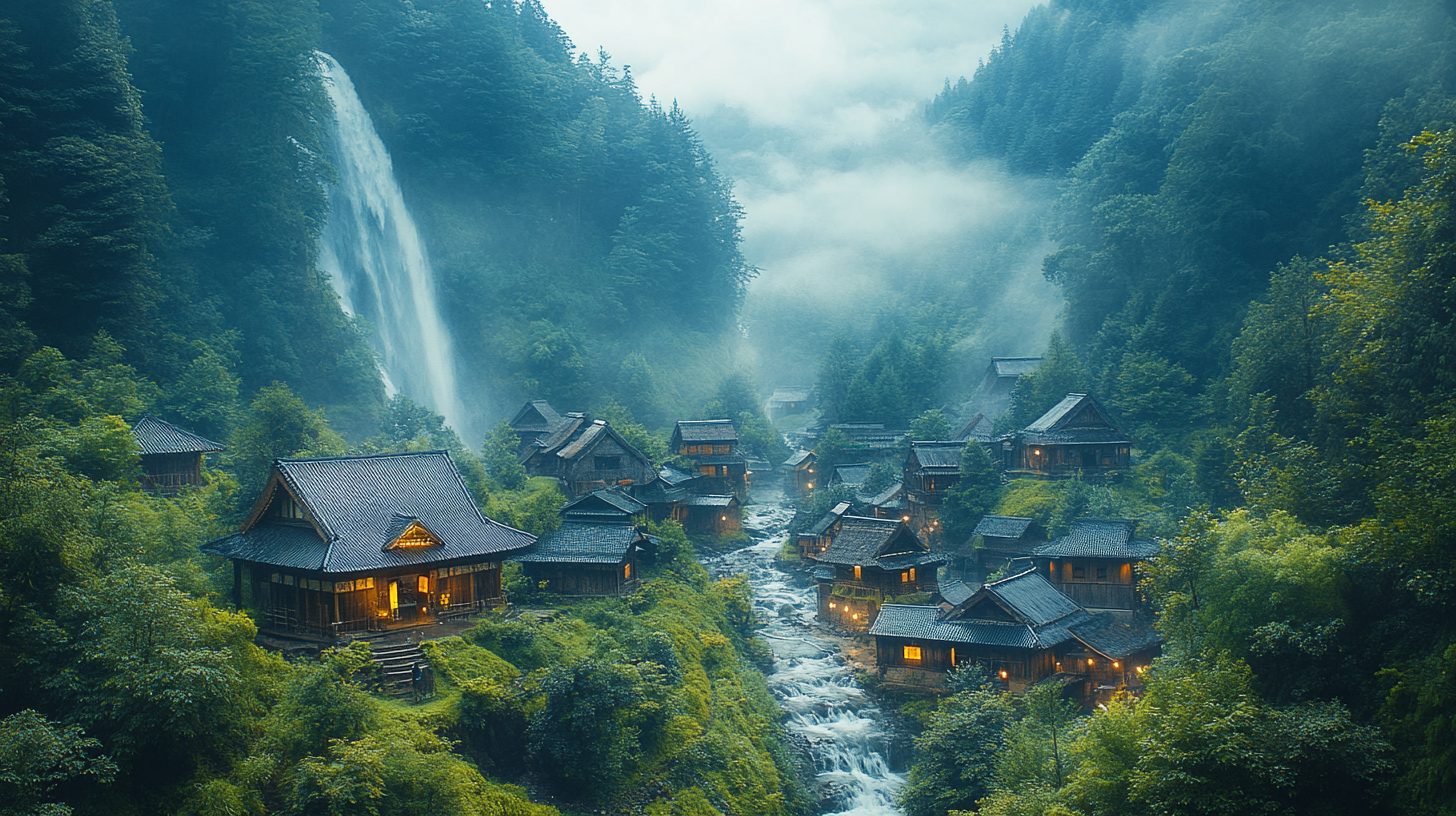 Japanese Villages in the Mountain Valleys