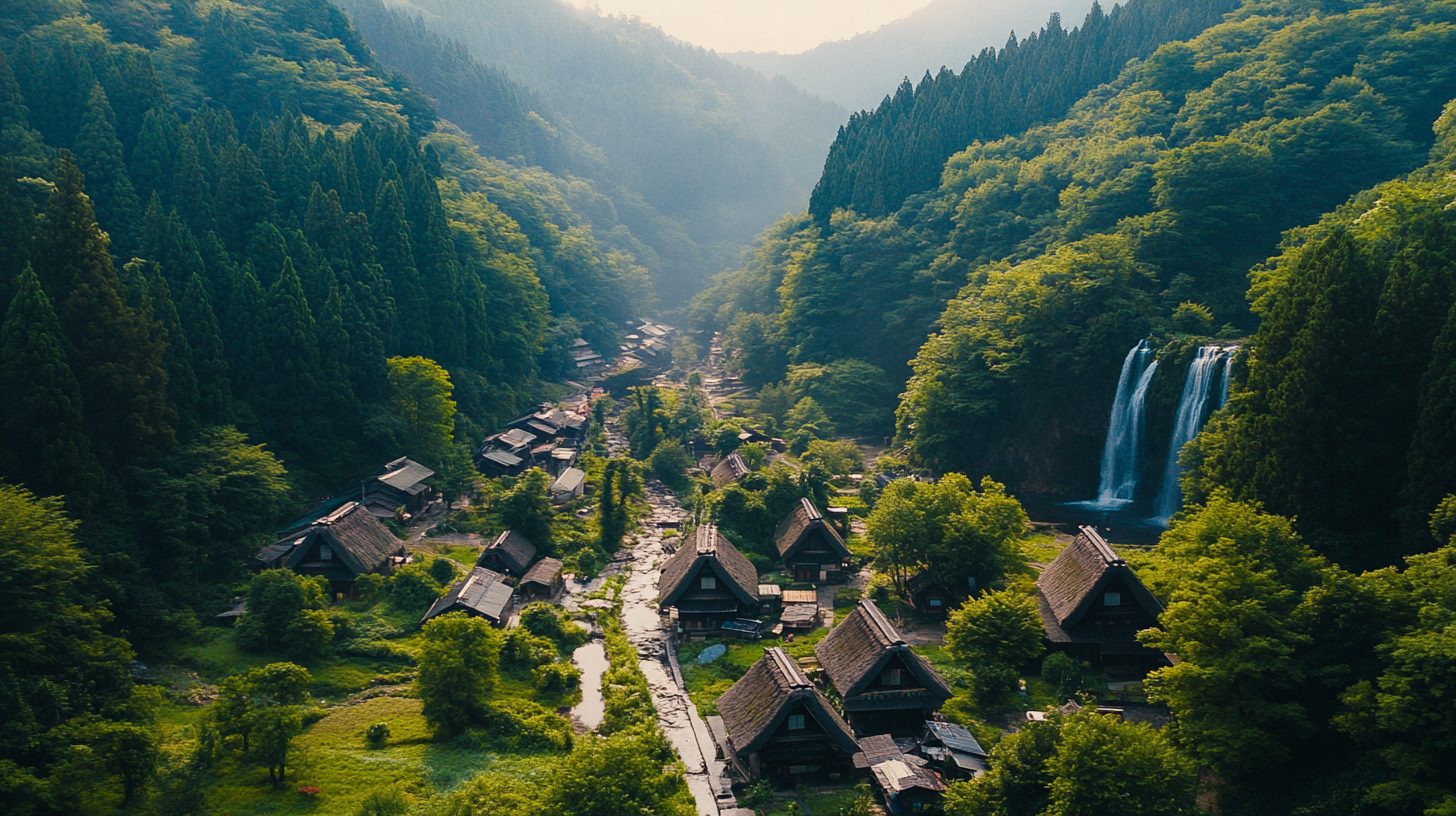Japanese Villages in the Mountain Valleys