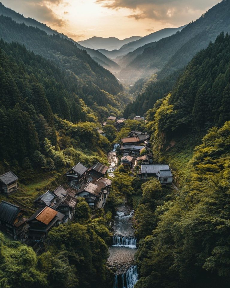 Japanese Villages in the Mountain Valleys