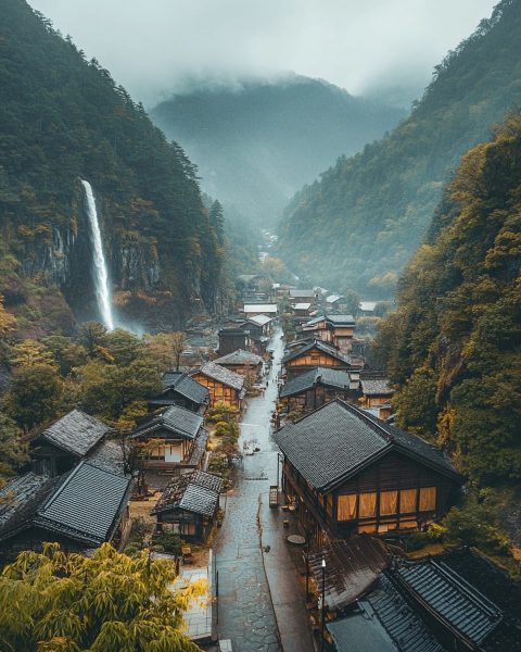 Japanese Villages in the Mountain Valleys