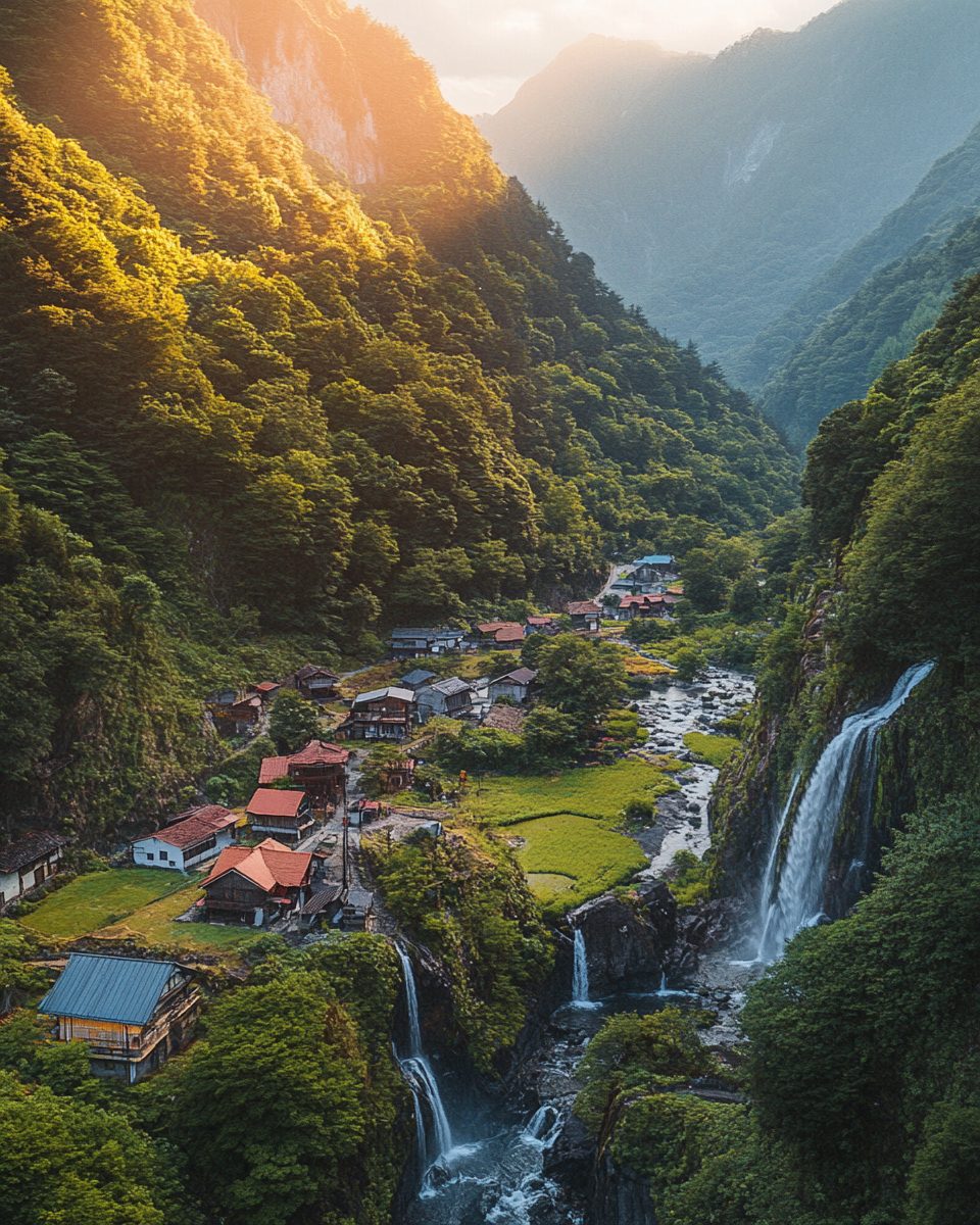 Japanese Villages in the Mountain Valleys