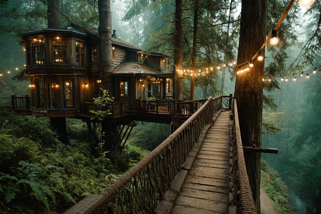A Small Treehouse Village