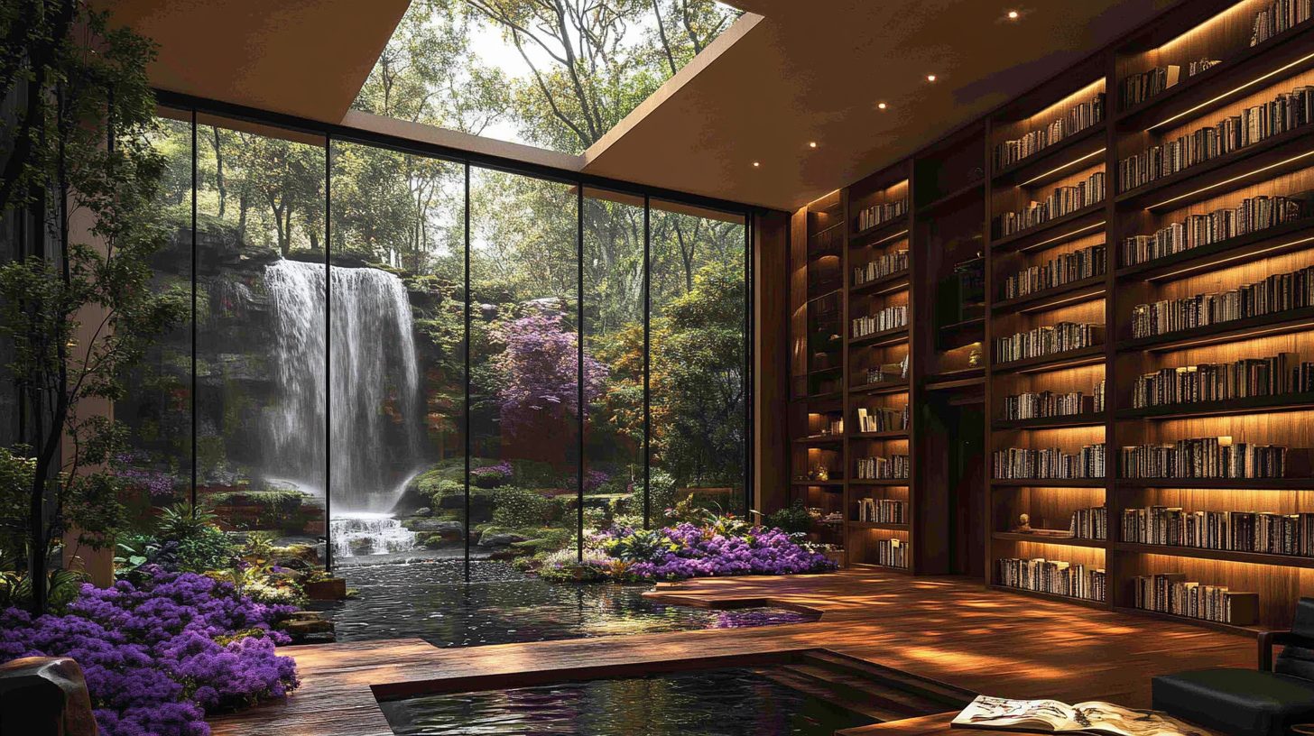 Libraries with Indoor Gardens