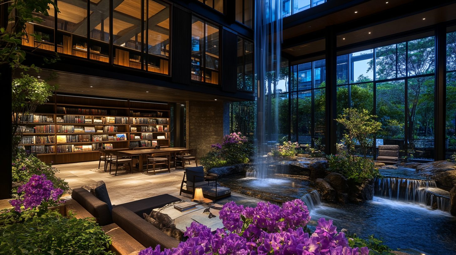 Libraries with Indoor Gardens