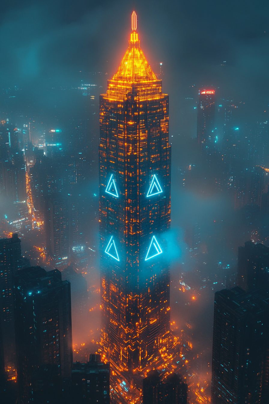 The Neon Skyscrapers – Cyberpunk Vibes
