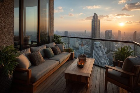 Apartment Balconies with Amazing Cityscape Views