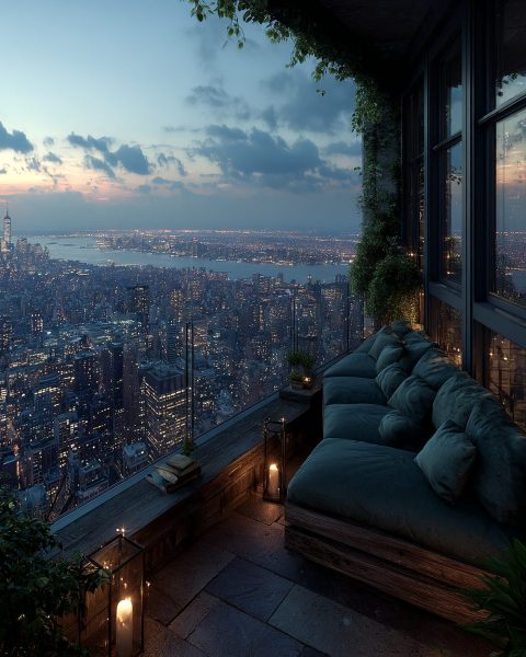 Apartment Balconies with Amazing Cityscape Views