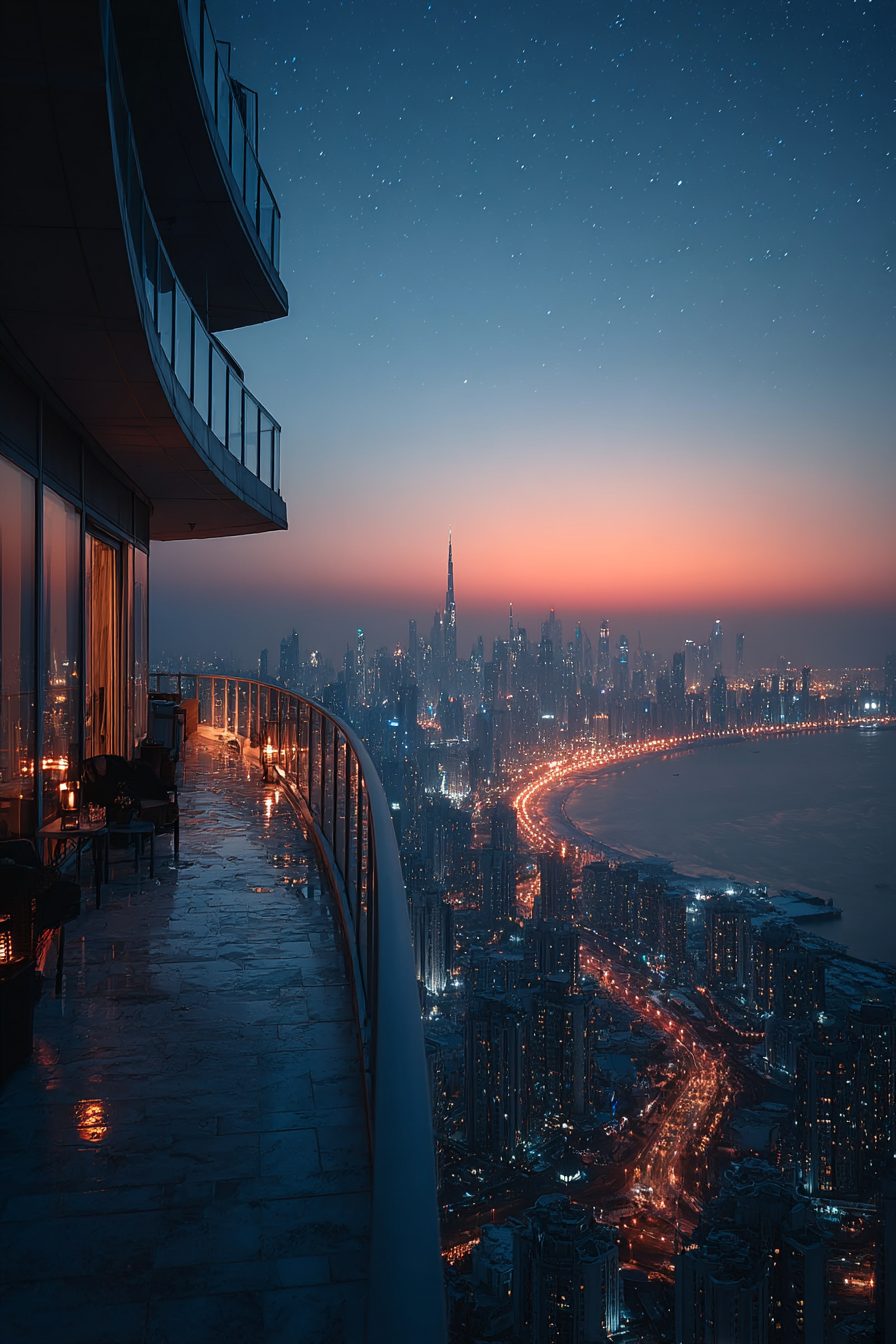 Apartment Balconies with Amazing Cityscape Views