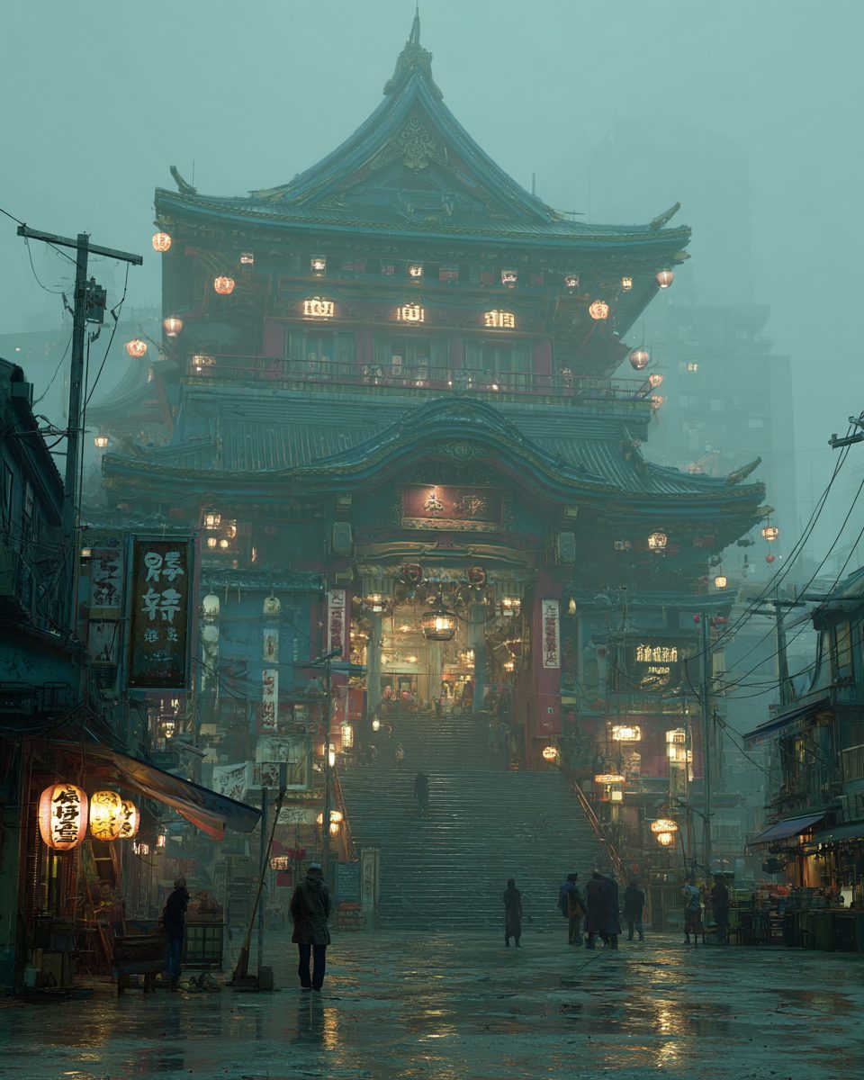 Chinese Temples with a Touch of Steampunk Vibes