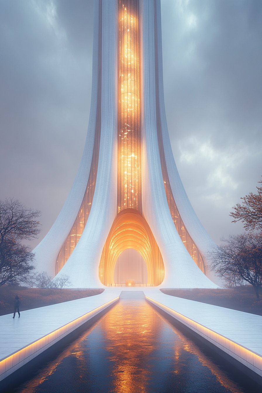 Futuristic and Minimalistic Towers