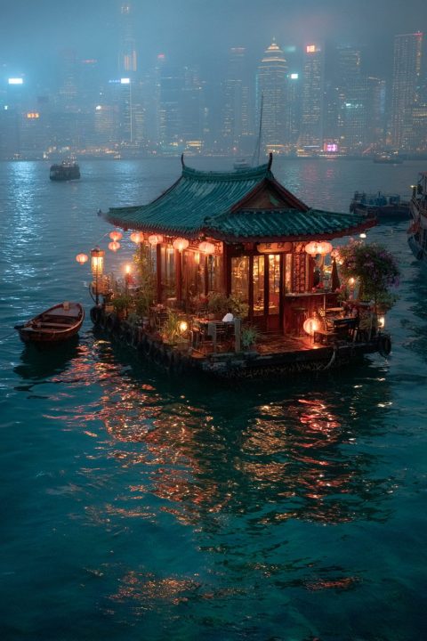Old Floating Restaurants of Hong Kong