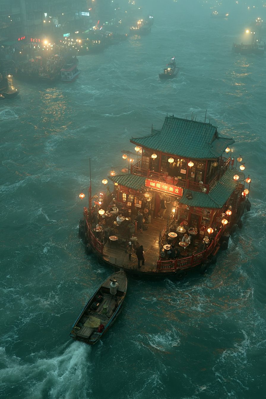 Old Floating Restaurants of Hong Kong