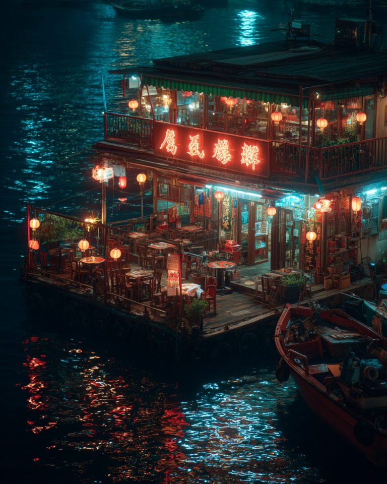 Old Floating Restaurants of Hong Kong