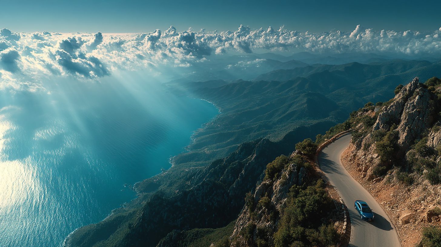 Road Trip with a Beautiful Sea View