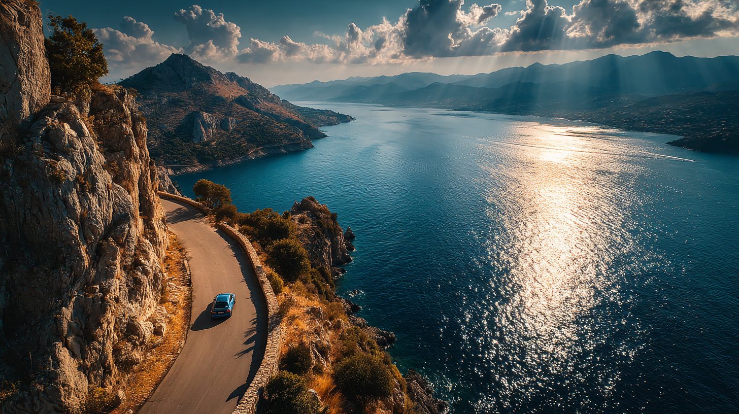 Road Trip with a Beautiful Sea View
