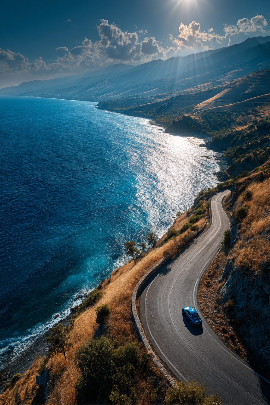 Road Trip with a Beautiful Sea View
