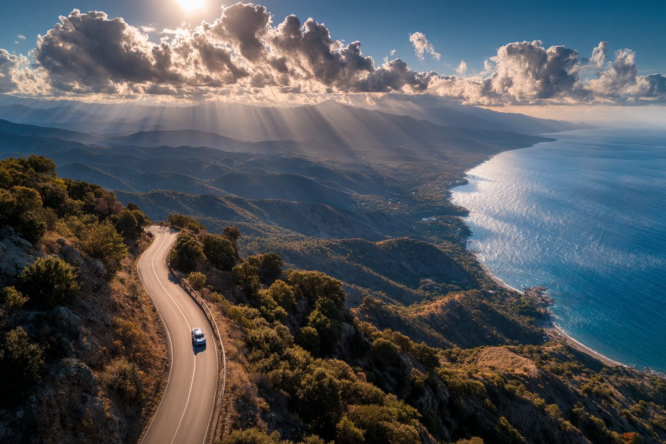 Road Trip with a Beautiful Sea View