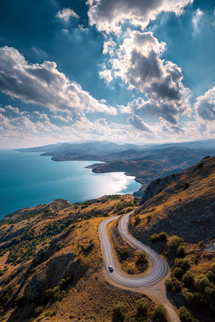 Road Trip with a Beautiful Sea View