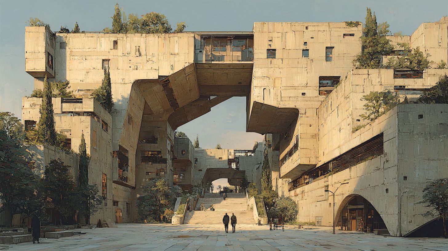 The Brutalist Buildings Facades