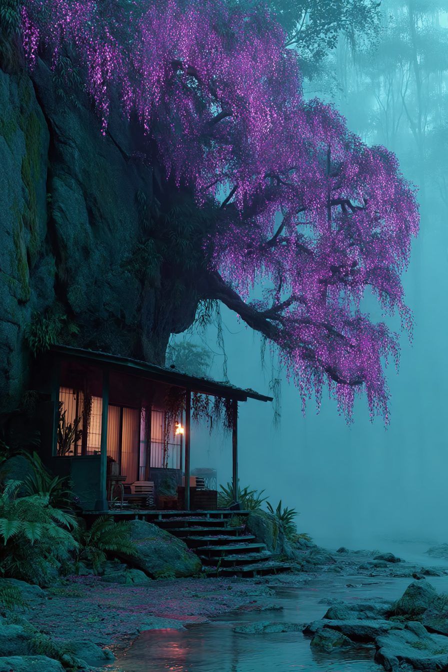 The House Under the Japanese Wisteria Tree