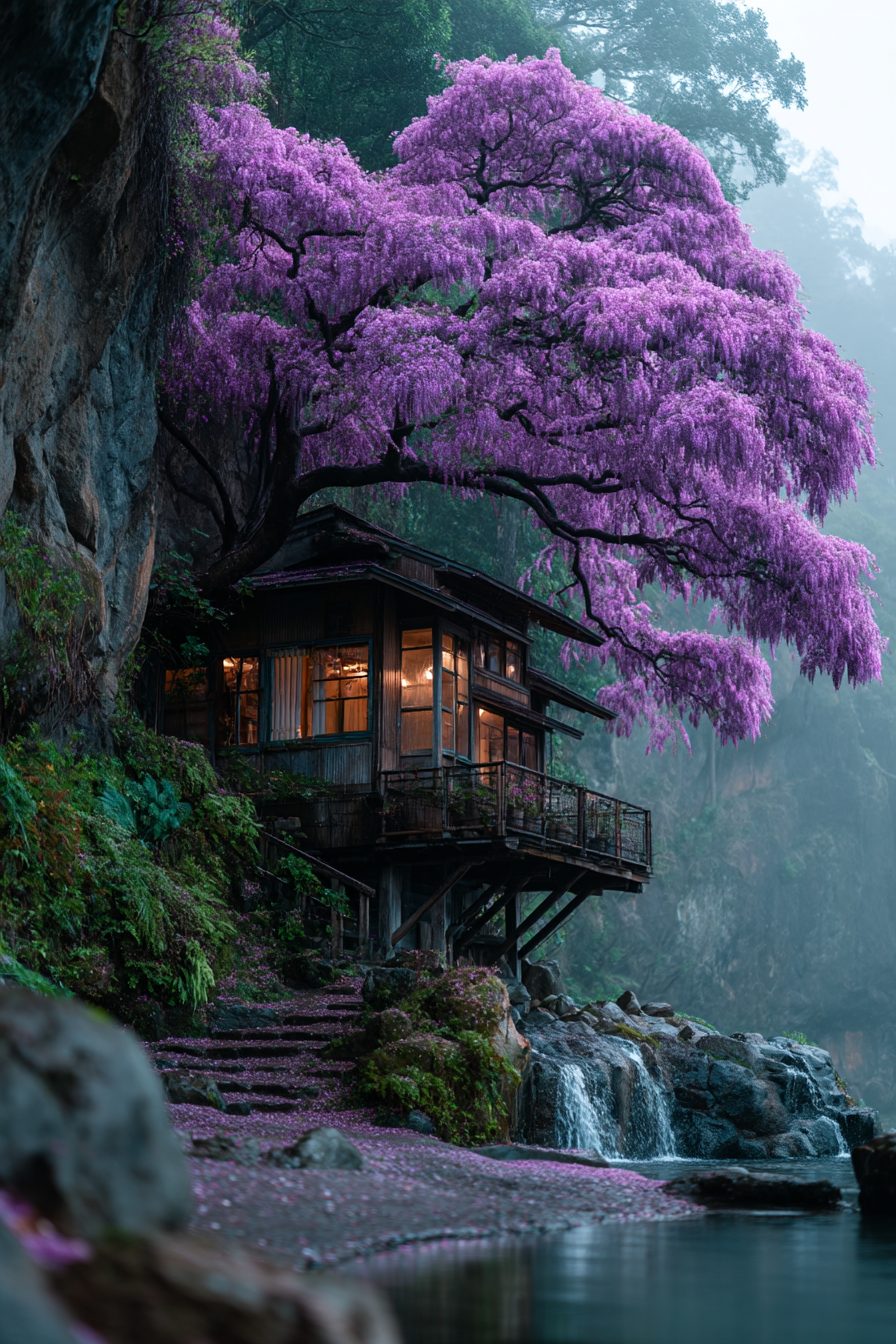 The House Under the Japanese Wisteria Tree