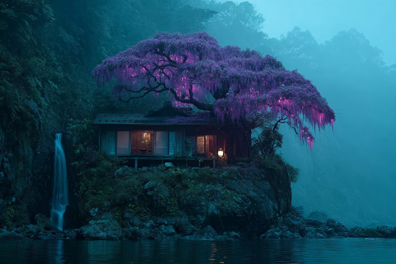 The House Under the Japanese Wisteria Tree