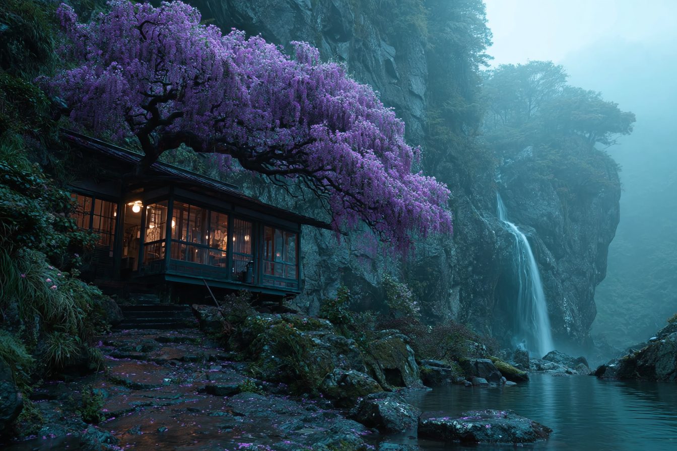 The House Under the Japanese Wisteria Tree