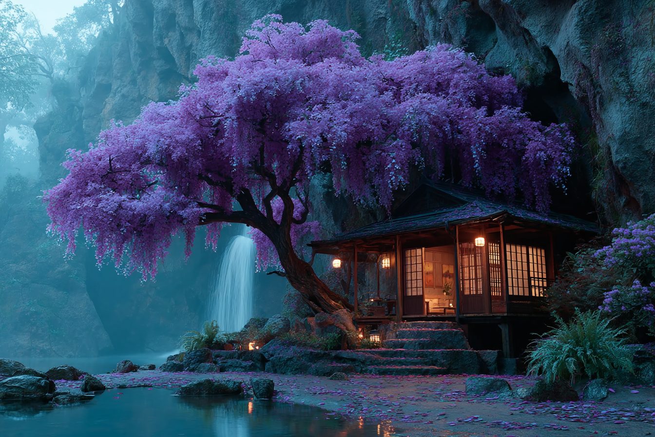 The House Under the Japanese Wisteria Tree